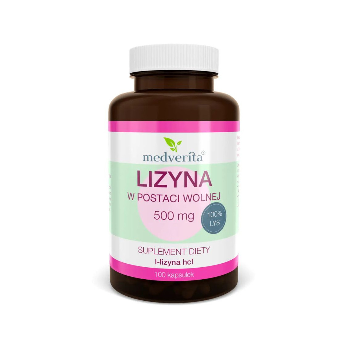 Lizyna 500 mg Medverita 100 kaps. | Producenci - Biozdrowy