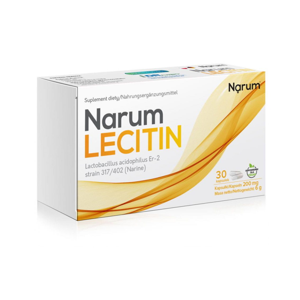 Narum lecitin - 200 mg - 30 kaps. | Suplementy - Biozdrowy