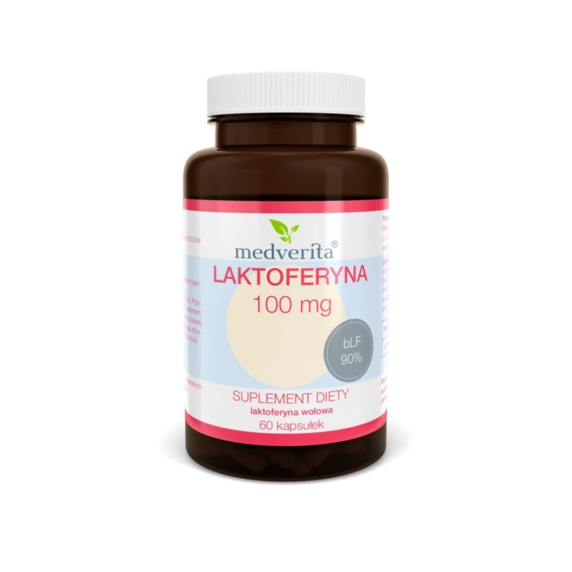 Laktoferyna 100mg Medverita 60kaps | Biozdrowy