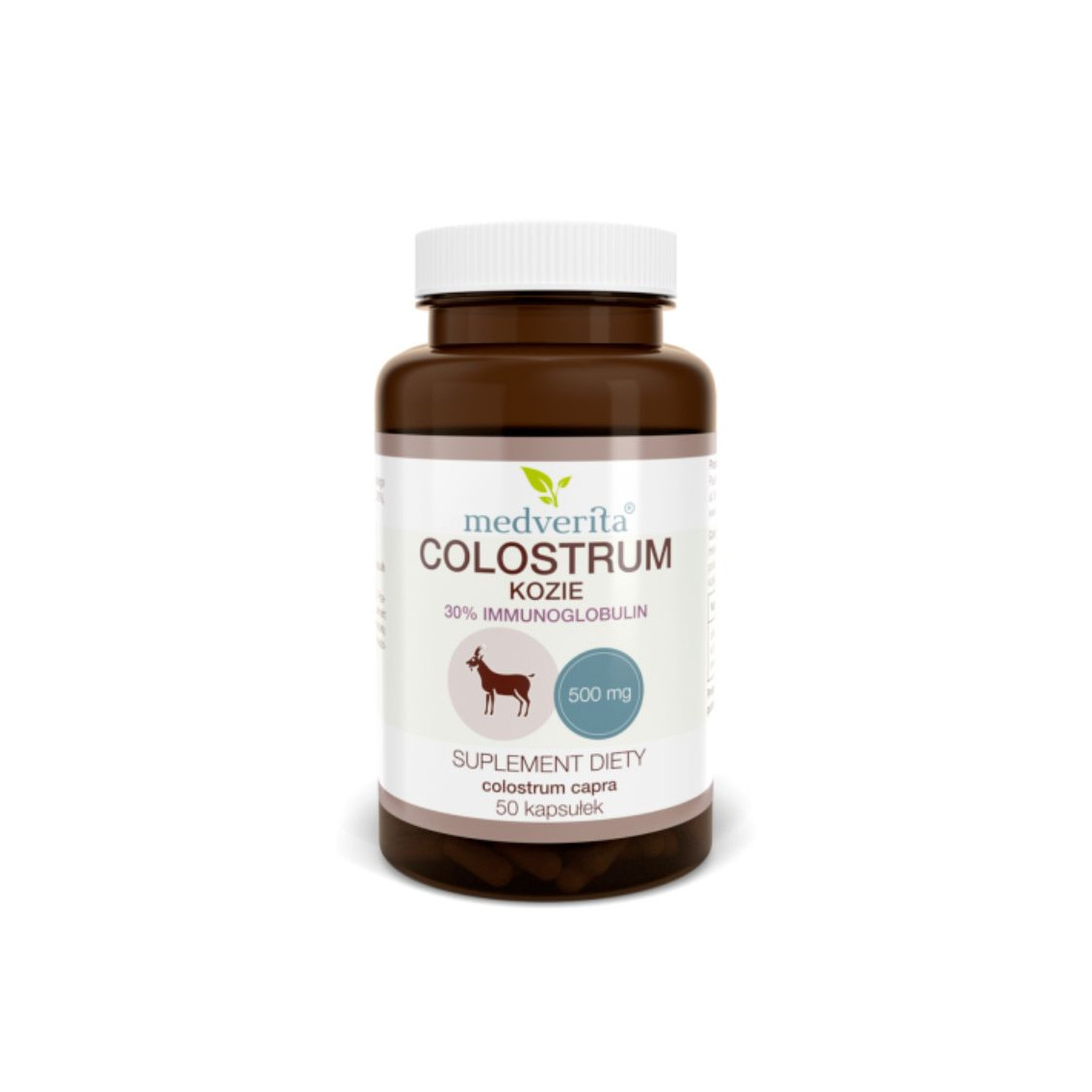 Colostrum kozie Medverita - 50 kapsułek | Biozdrowy
