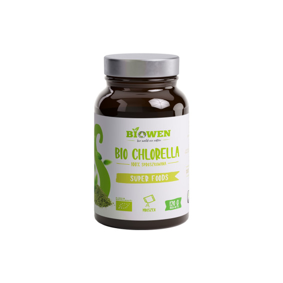 BIO Chlorella w proszku Biowen – 120 g | Biozdrowy