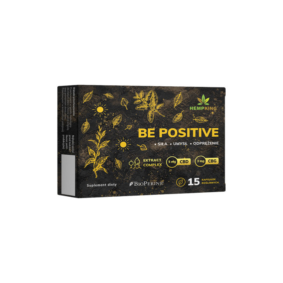 Be Positive (5 mg CBD, 3 mg CBG) Extract Complex Hemp King - 15 ... Be Positive (5 mg CBD, 3 mg CBG) Extract Complex Hemp King - 15 ...