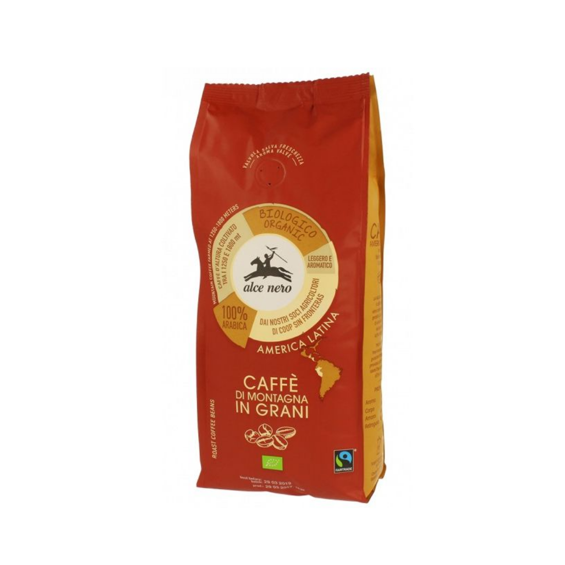Kawa ziarnista Alce Nero - Arabica 500 g BIO | Biozdrowy