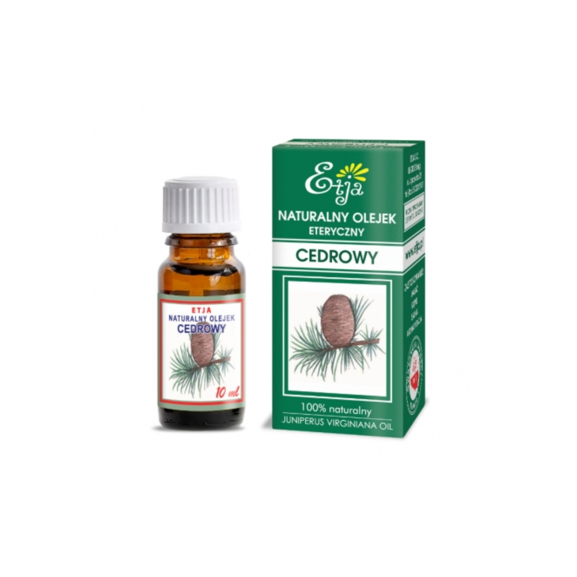 Olejek cedrowy Etja 10ml | Kosmetyki naturalne - Biozdrowy