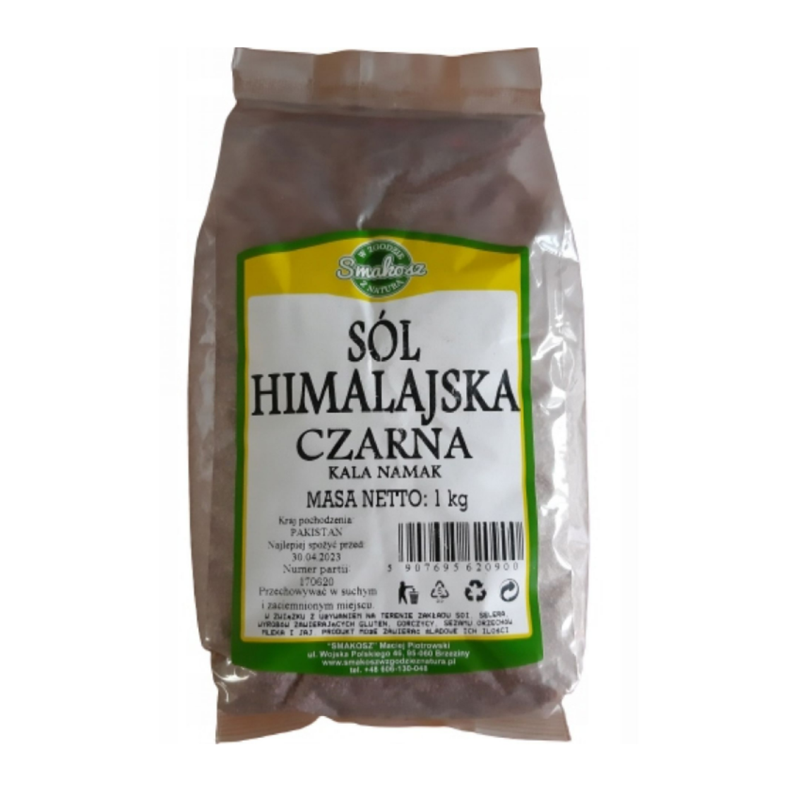 Sól himalajska czarna Smakosz - 1kg | Zdrowa żywność - Biozdrowy