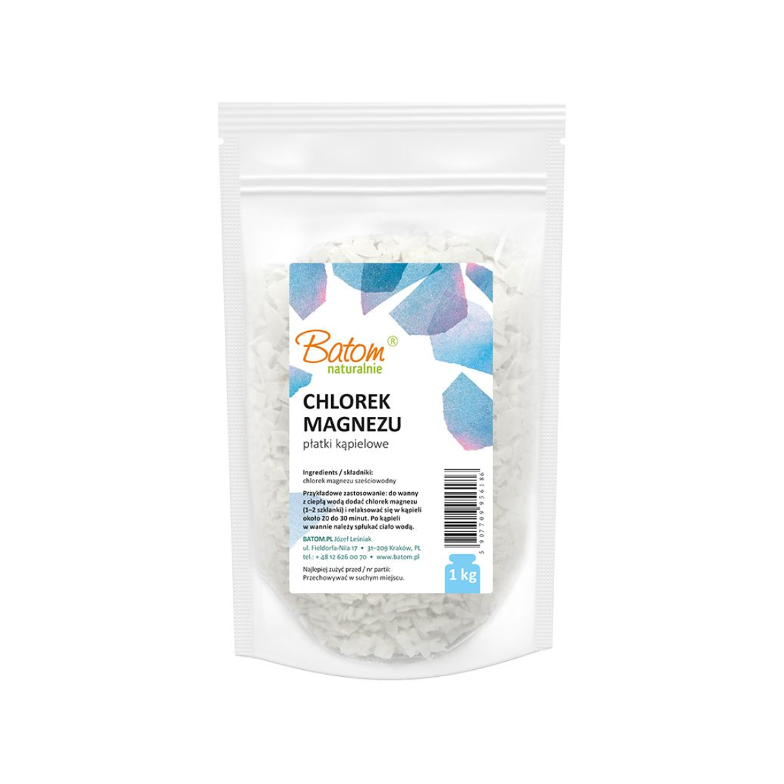 Chlorek magnezu Batom 1kg | Kosmetyki naturalne - Biozdrowy