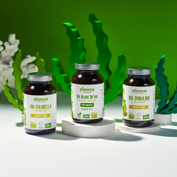 BIO Chlorella w proszku Biowen – 120 g | Biozdrowy