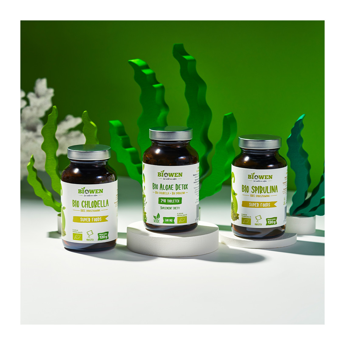 BIO Chlorella w proszku Biowen – 120 g | Biozdrowy
