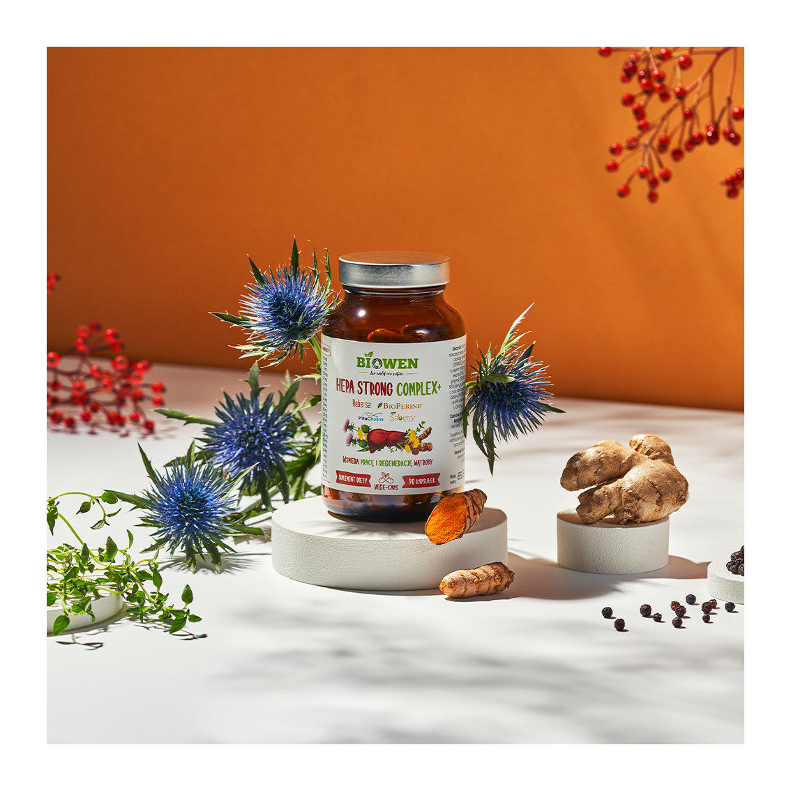 Hepa Strong Complex+ Biowen - 90 kapsułek | Układ pokarmowy - Biozdrowy