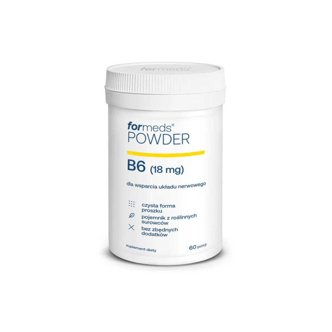 Powder B6 18 mg - witamina B6 w proszku Formeds 60 porcji | Biozdrowy