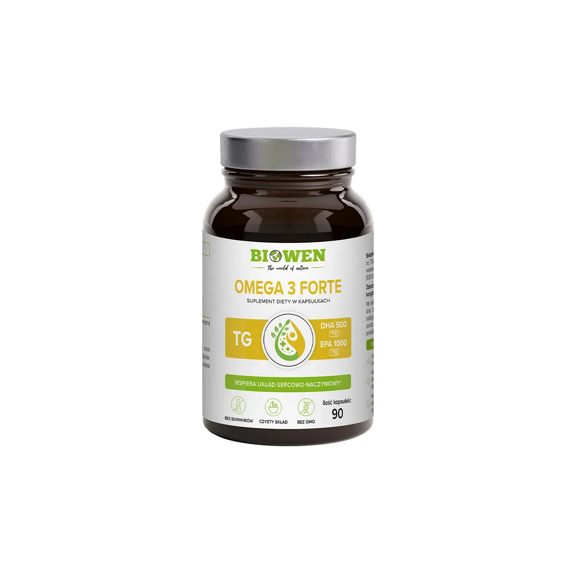 Omega 3 Forte 1000 mg EPA, 500 mg DHA Biowen - 90 kapsułek | Omega 3 ...